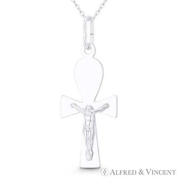 Alfred & Vincent | Jewelry | Jesus Christ On Egyptian Ankh Cross Charm ...
